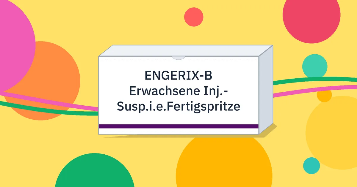Symbolbild: Packung mit der Aufschrift ENGERIX-B Erwachsene Inj.-Susp.i.e.Fertigspritze (PZN 02220740) – Verfügbarkeit und Bezug in Apotheken in Frankfurt am Main