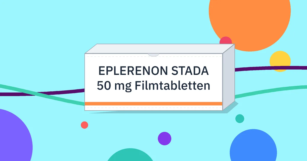 Symbolbild: Packung mit der Aufschrift EPLERENON STADA 50 mg Filmtabletten (PZN 10922031) – Verfügbarkeit und Bezug in Apotheken in Frankfurt am Main
