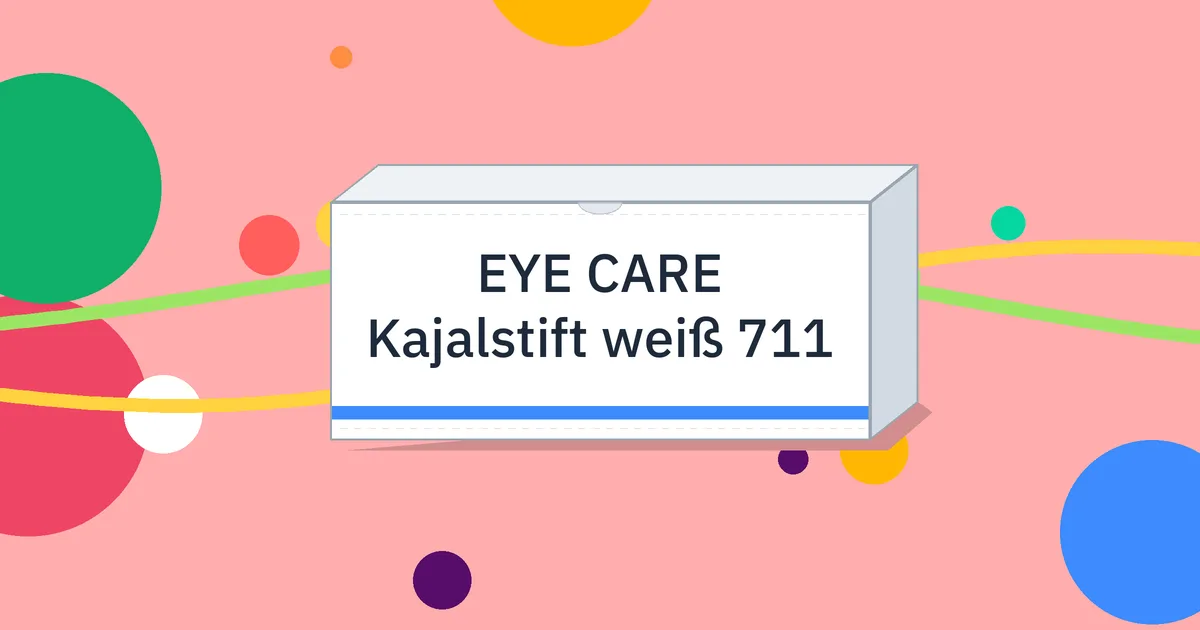 Symbolbild: Packung mit der Aufschrift EYE CARE Kajalstift weiß 711 (PZN 07658501) – Verfügbarkeit und Bezug in Apotheken in Frankfurt am Main
