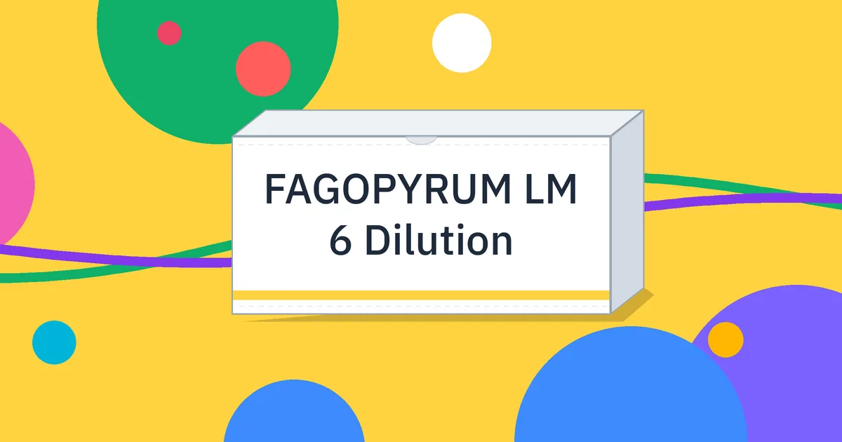 Symbolbild: Packung mit der Aufschrift FAGOPYRUM LM 6 Dilution (PZN 13486412) – Verfügbarkeit und Bezug in Apotheken in Frankfurt am Main