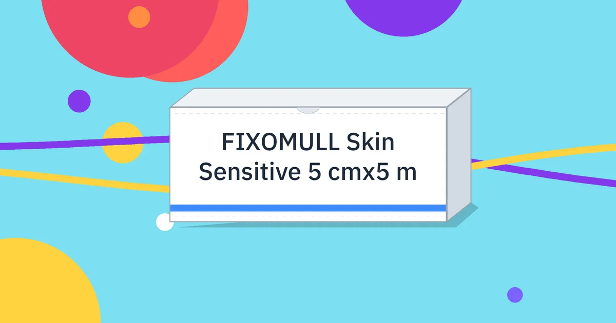 Symbolbild: Packung mit der Aufschrift FIXOMULL Skin Sensitive 5 cmx5 m (PZN 16034018) – Verfügbarkeit und Bezug in Apotheken in Frankfurt am Main