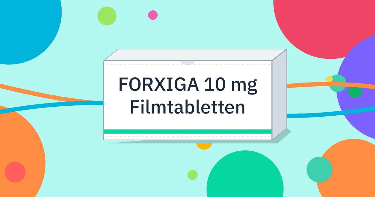 Symbolbild: Packung mit der Aufschrift FORXIGA 10 mg Filmtabletten (PZN 18457378) – Verfügbarkeit und Bezug in Apotheken in Frankfurt am Main