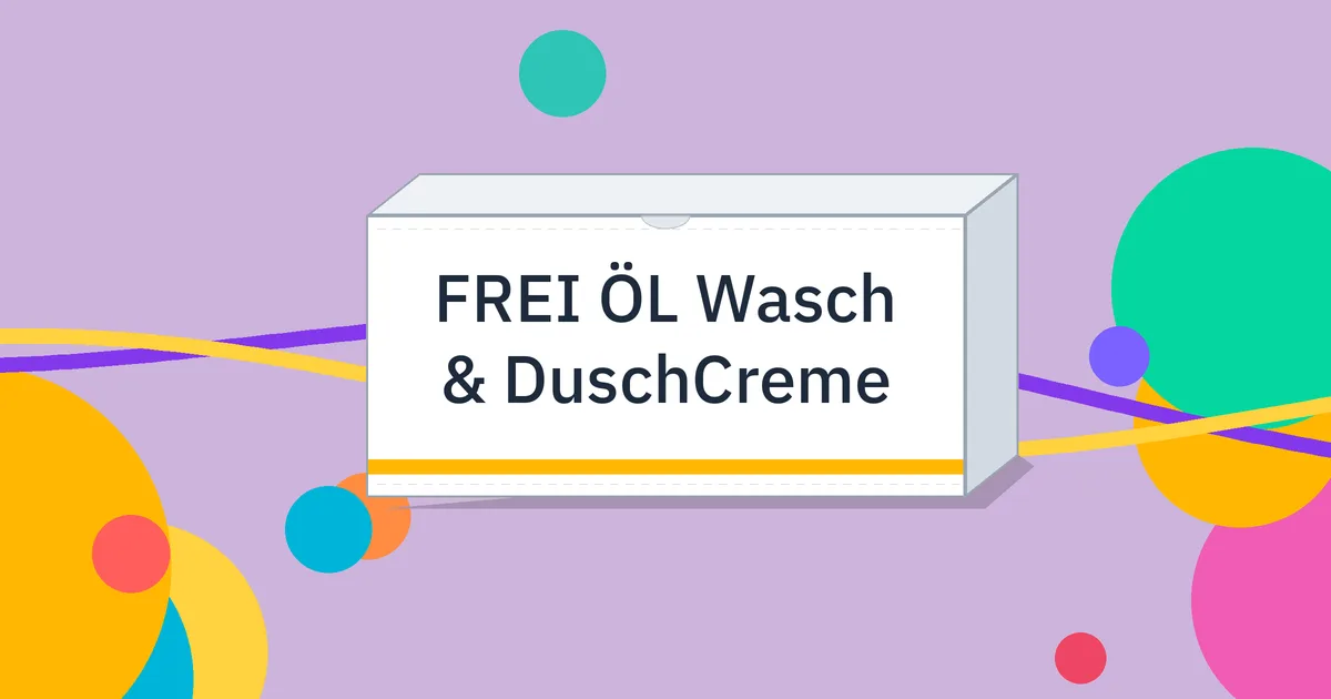 Symbolbild: Packung mit der Aufschrift FREI ÖL Wasch & DuschCreme (PZN 11359069) – Verfügbarkeit und Bezug in Apotheken in Frankfurt am Main