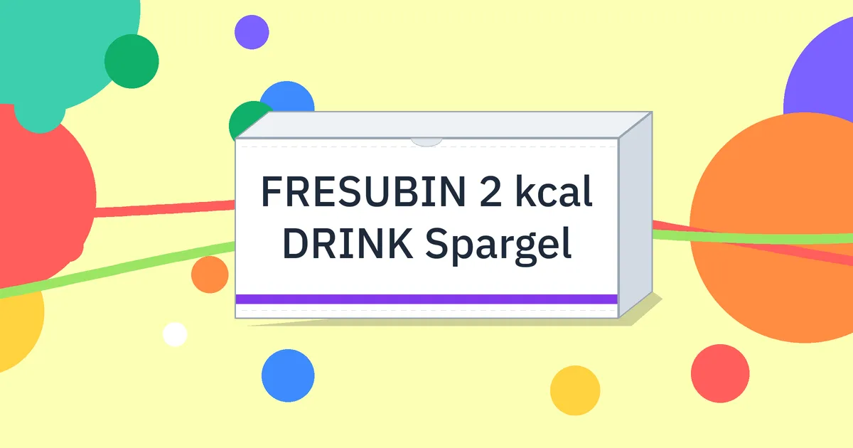 Symbolbild: Packung mit der Aufschrift FRESUBIN 2 kcal DRINK Spargel (PZN 14359851) – Verfügbarkeit und Bezug in Apotheken in Frankfurt am Main
