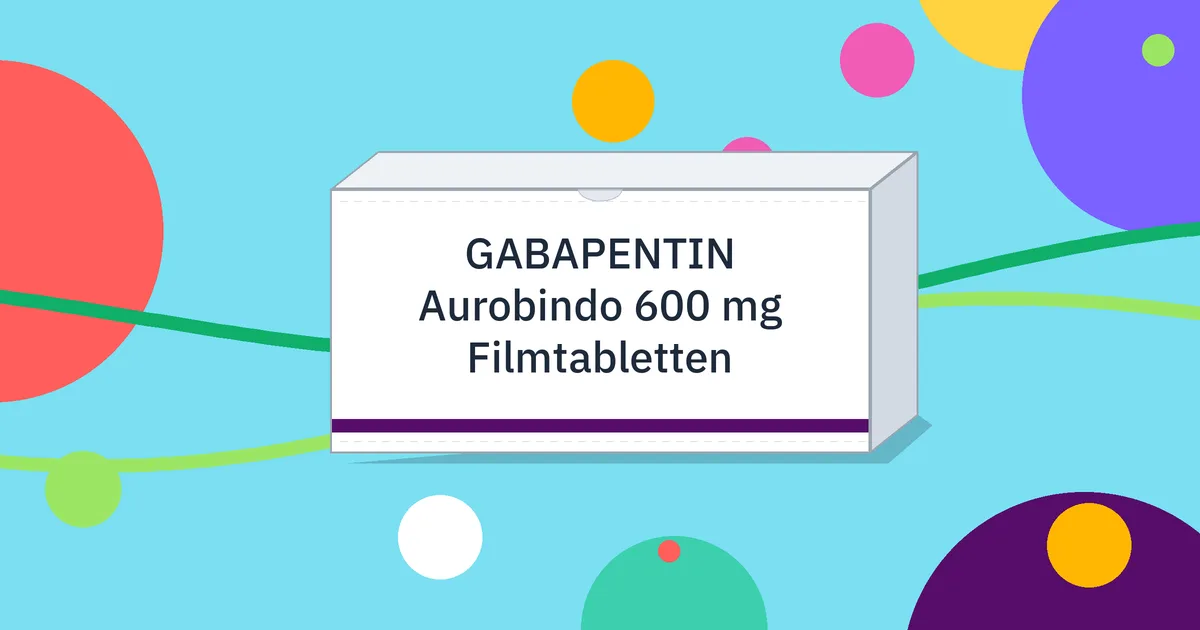 Symbolbild: Packung mit der Aufschrift GABAPENTIN Aurobindo 600 mg Filmtabletten (PZN 19400073) – Verfügbarkeit und Bezug in Apotheken in Frankfurt am Main