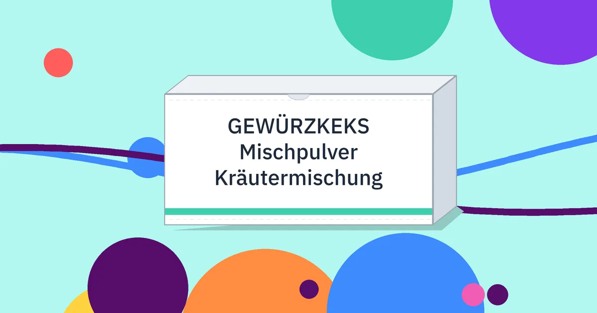 Symbolbild: Packung mit der Aufschrift GEWÜRZKEKS Mischpulver Kräutermischung (PZN 16325336) – Verfügbarkeit und Bezug in Apotheken in Frankfurt am Main