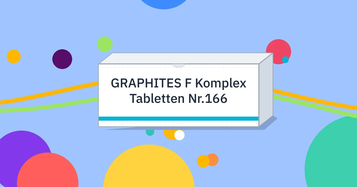 Symbolbild: Packung mit der Aufschrift GRAPHITES F Komplex Tabletten Nr.166 (PZN 04484779) – Verfügbarkeit und Bezug in Apotheken in Frankfurt am Main