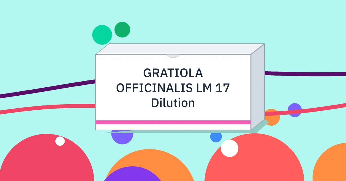 Symbolbild: Packung mit der Aufschrift GRATIOLA OFFICINALIS LM 17 Dilution (PZN 13546580) – Verfügbarkeit und Bezug in Apotheken in Frankfurt am Main