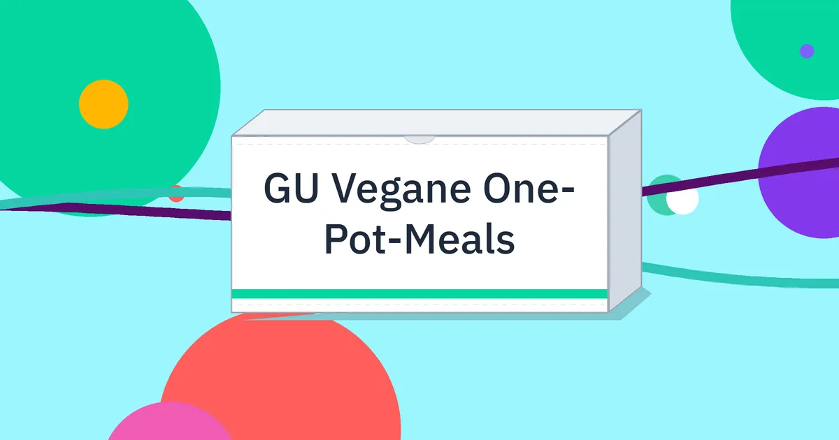 Symbolbild: Packung mit der Aufschrift GU Vegane One-Pot-Meals (PZN 17963760) – Verfügbarkeit und Bezug in Apotheken in Frankfurt am Main