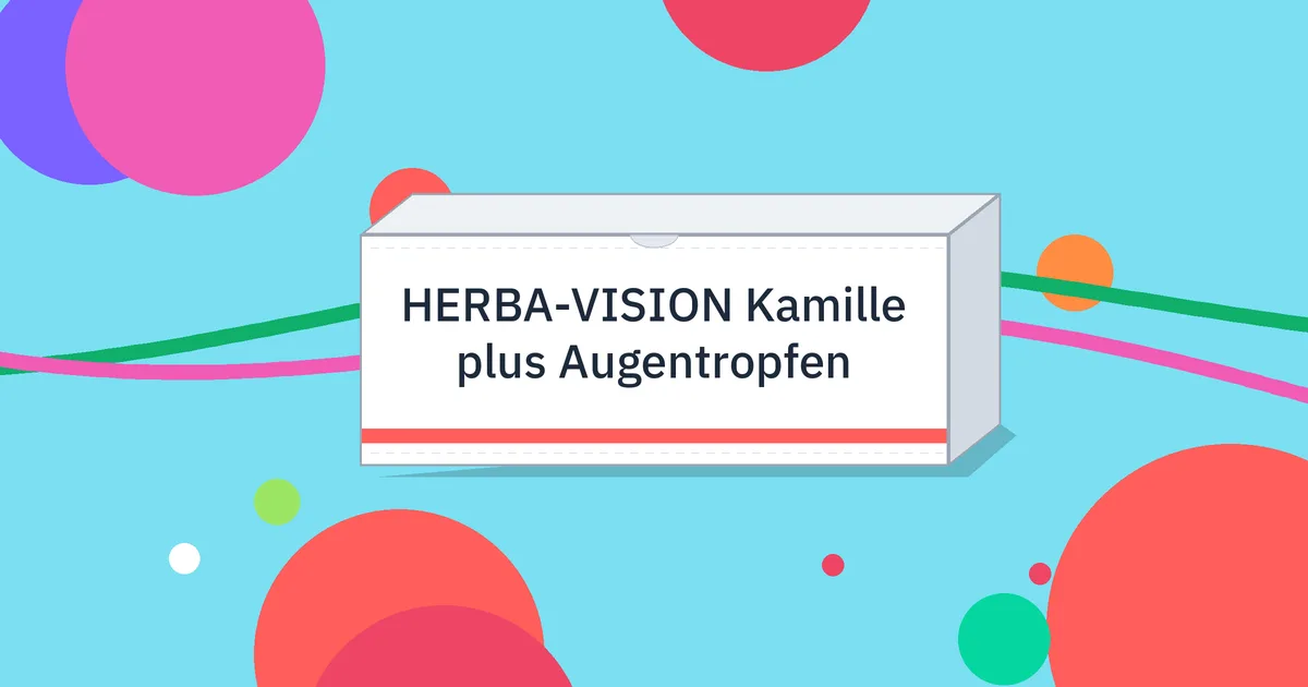 Symbolbild: Packung mit der Aufschrift HERBA-VISION Kamille plus Augentropfen (PZN 10002201) – Verfügbarkeit und Bezug in Apotheken in Frankfurt am Main