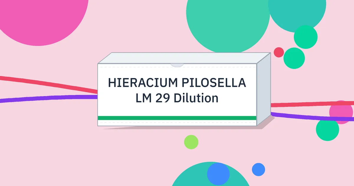 Symbolbild: Packung mit der Aufschrift HIERACIUM PILOSELLA LM 29 Dilution (PZN 13553663) – Verfügbarkeit und Bezug in Apotheken in Frankfurt am Main