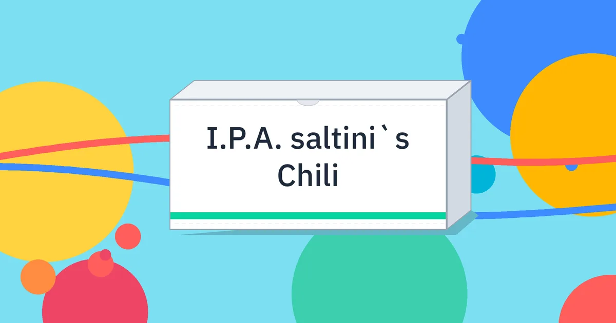 Symbolbild: Packung mit der Aufschrift I.P.A. saltini`s Chili (PZN 16160898) – Verfügbarkeit und Bezug in Apotheken in Frankfurt am Main