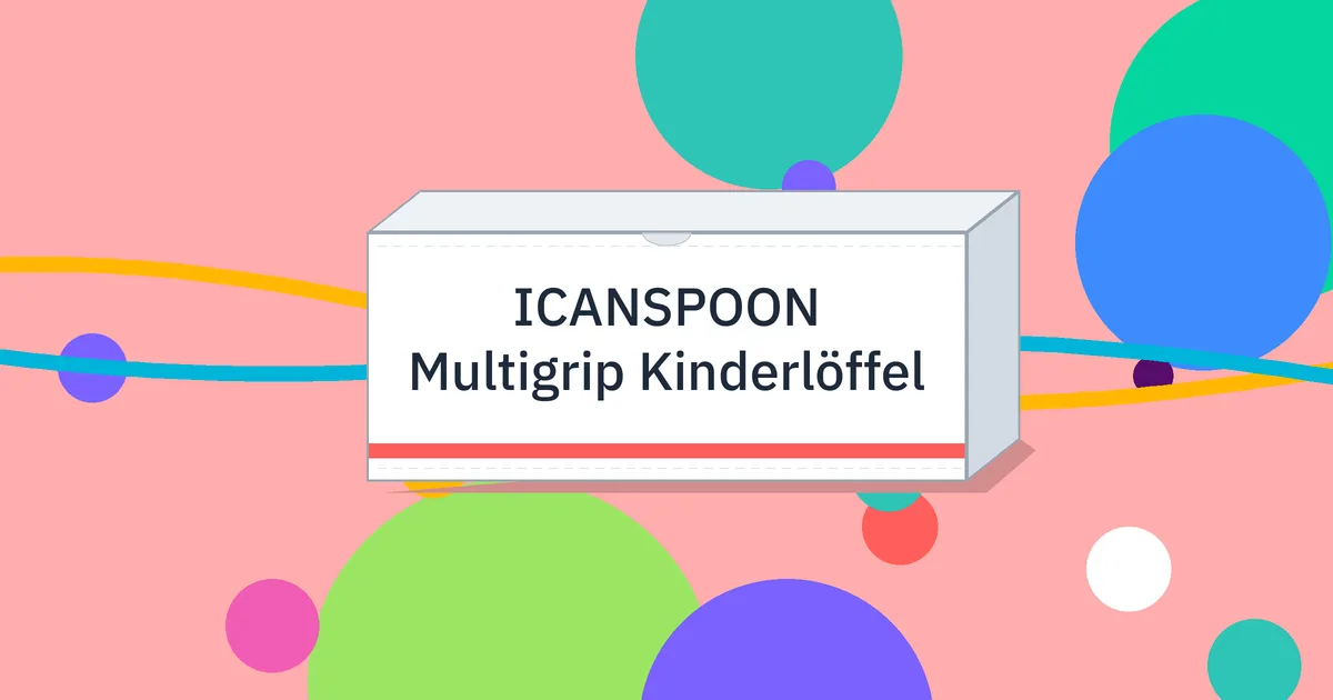 Symbolbild: Packung mit der Aufschrift ICANSPOON Multigrip Kinderlöffel (PZN 17910901) – Verfügbarkeit und Bezug in Apotheken in Frankfurt am Main