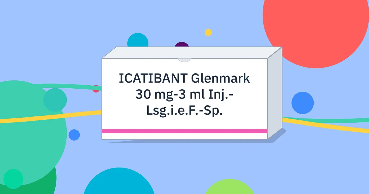 Symbolbild: Packung mit der Aufschrift ICATIBANT Glenmark 30 mg-3 ml Inj.-Lsg.i.e.F.-Sp. (PZN 17535053) – Verfügbarkeit und Bezug in Apotheken in Frankfurt am Main