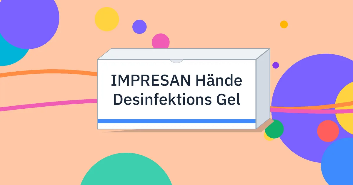 Symbolbild: Packung mit der Aufschrift IMPRESAN Hände Desinfektions Gel (PZN 14305714) – Verfügbarkeit und Bezug in Apotheken in Frankfurt am Main