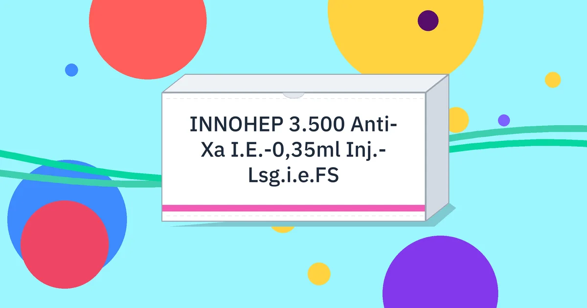 Symbolbild: Packung mit der Aufschrift INNOHEP 3.500 Anti-Xa I.E.-0,35ml Inj.-Lsg.i.e.FS (PZN 00850193) – Verfügbarkeit und Bezug in Apotheken in Frankfurt am Main