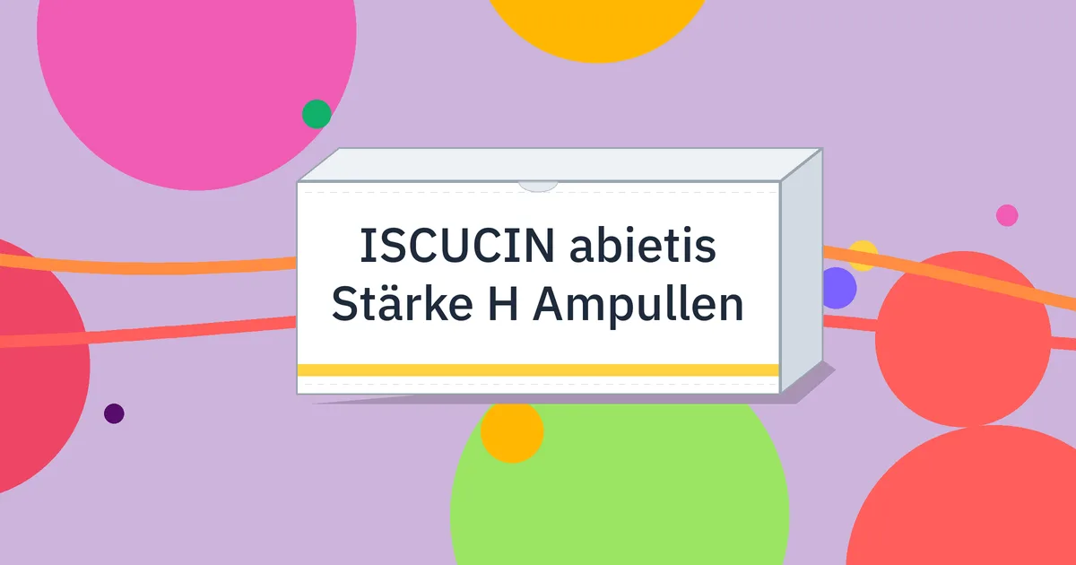 Symbolbild: Packung mit der Aufschrift ISCUCIN abietis Stärke H Ampullen (PZN 04428835) – Verfügbarkeit und Bezug in Apotheken in Frankfurt am Main