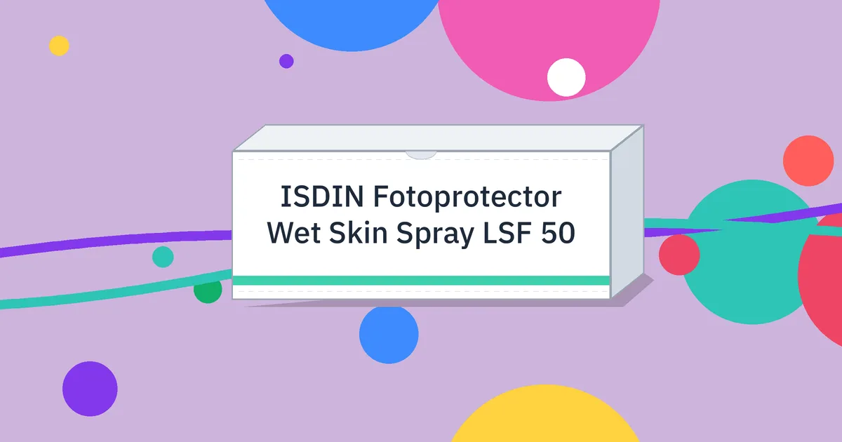 Symbolbild: Packung mit der Aufschrift ISDIN Fotoprotector Wet Skin Spray LSF 50 (PZN 18191377) – Verfügbarkeit und Bezug in Apotheken in Frankfurt am Main