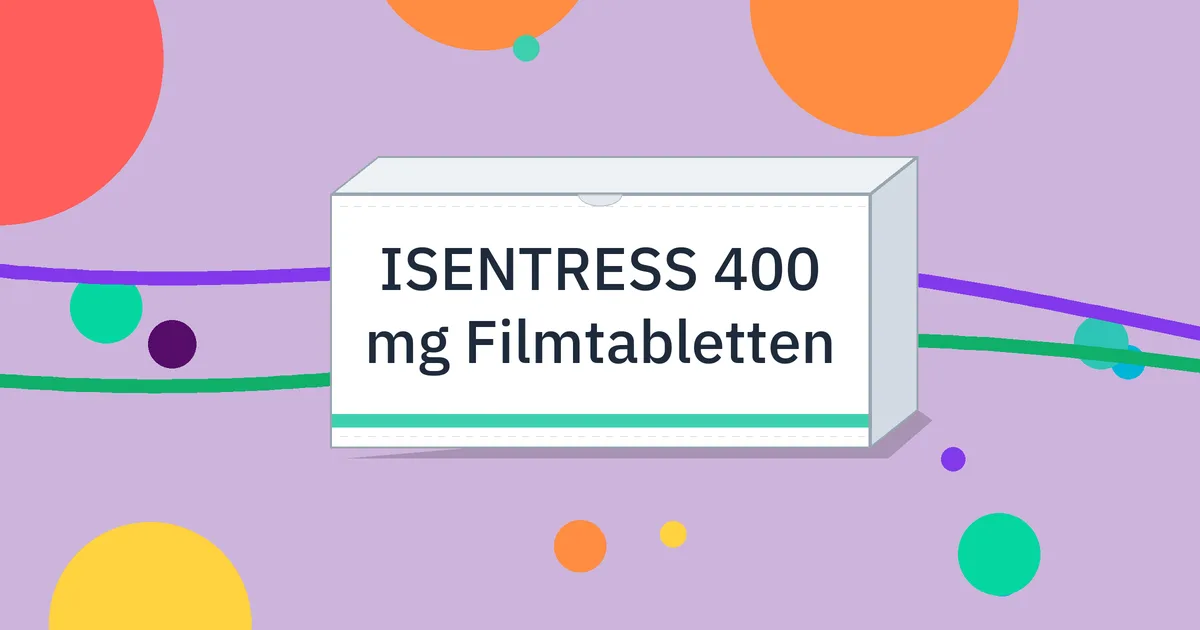 Symbolbild: Packung mit der Aufschrift ISENTRESS 400 mg Filmtabletten (PZN 16395733) – Verfügbarkeit und Bezug in Apotheken in Frankfurt am Main