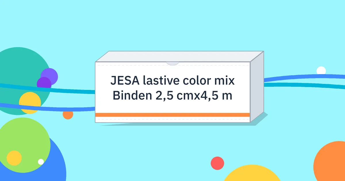 Symbolbild: Packung mit der Aufschrift JESA lastive color mix Binden 2,5 cmx4,5 m (PZN 11284466) – Verfügbarkeit und Bezug in Apotheken in Frankfurt am Main