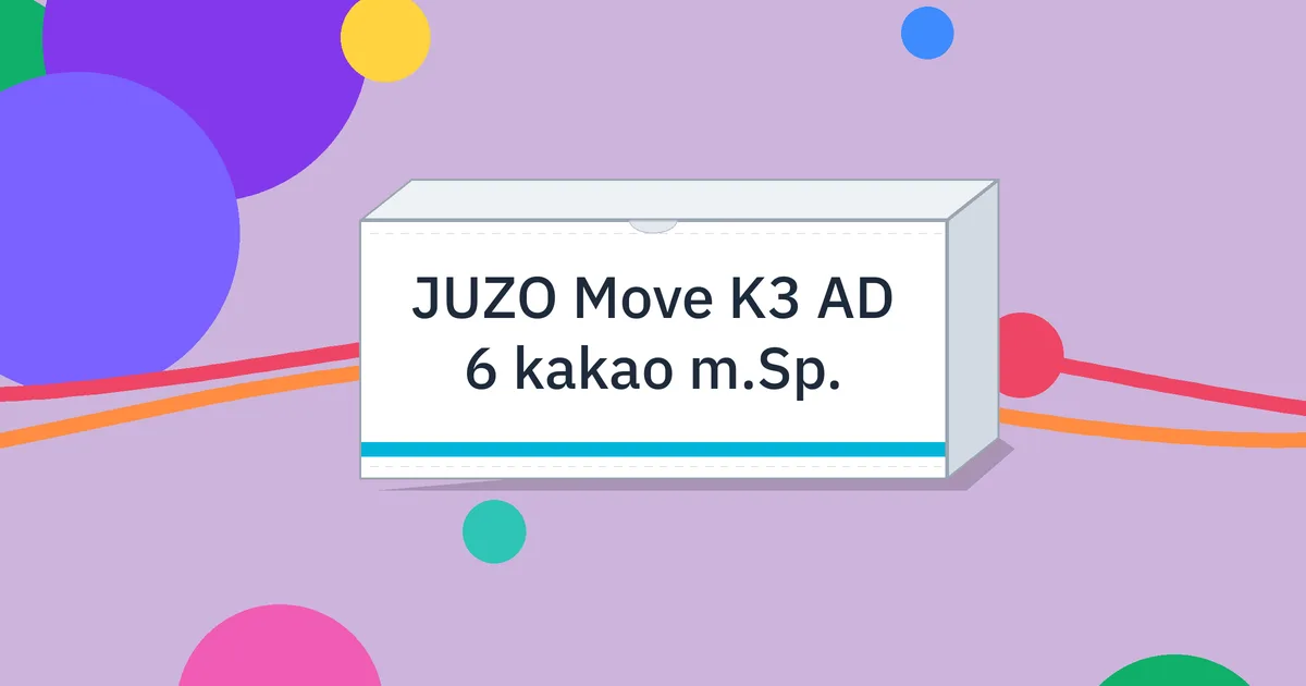 Symbolbild: Packung mit der Aufschrift JUZO Move K3 AD 6 kakao m.Sp. (PZN 18570666) – Verfügbarkeit und Bezug in Apotheken in Frankfurt am Main
