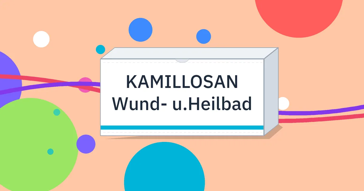 Symbolbild: Packung mit der Aufschrift KAMILLOSAN Wund- u.Heilbad (PZN 00638530) – Verfügbarkeit und Bezug in Apotheken in Frankfurt am Main