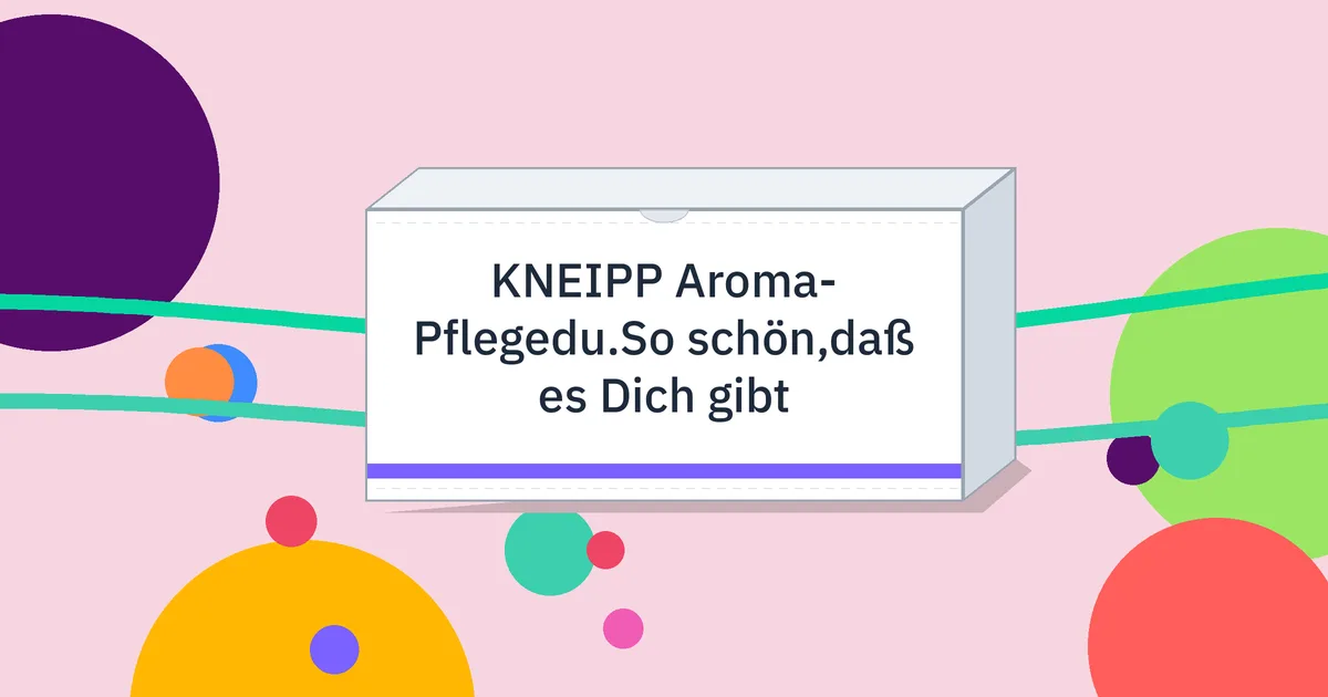 Symbolbild: Packung mit der Aufschrift KNEIPP Aroma-Pflegedu.So schön,daß es Dich gibt (PZN 18738752) – Verfügbarkeit und Bezug in Apotheken in Frankfurt am Main
