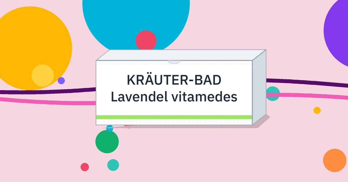 Symbolbild: Packung mit der Aufschrift KRÄUTER-BAD Lavendel vitamedes (PZN 19822130) – Verfügbarkeit und Bezug in Apotheken in Frankfurt am Main