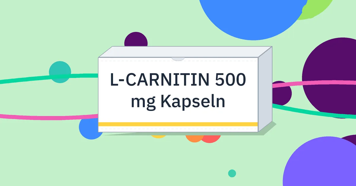 Symbolbild: Packung mit der Aufschrift L-CARNITIN 500 mg Kapseln (PZN 19339304) – Verfügbarkeit und Bezug in Apotheken in Frankfurt am Main