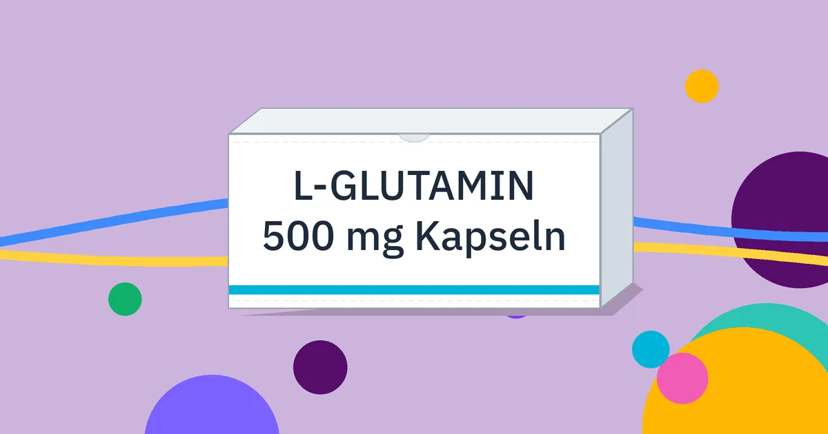 Symbolbild: Packung mit der Aufschrift L-GLUTAMIN 500 mg Kapseln (PZN 09238499) – Verfügbarkeit und Bezug in Apotheken in Frankfurt am Main