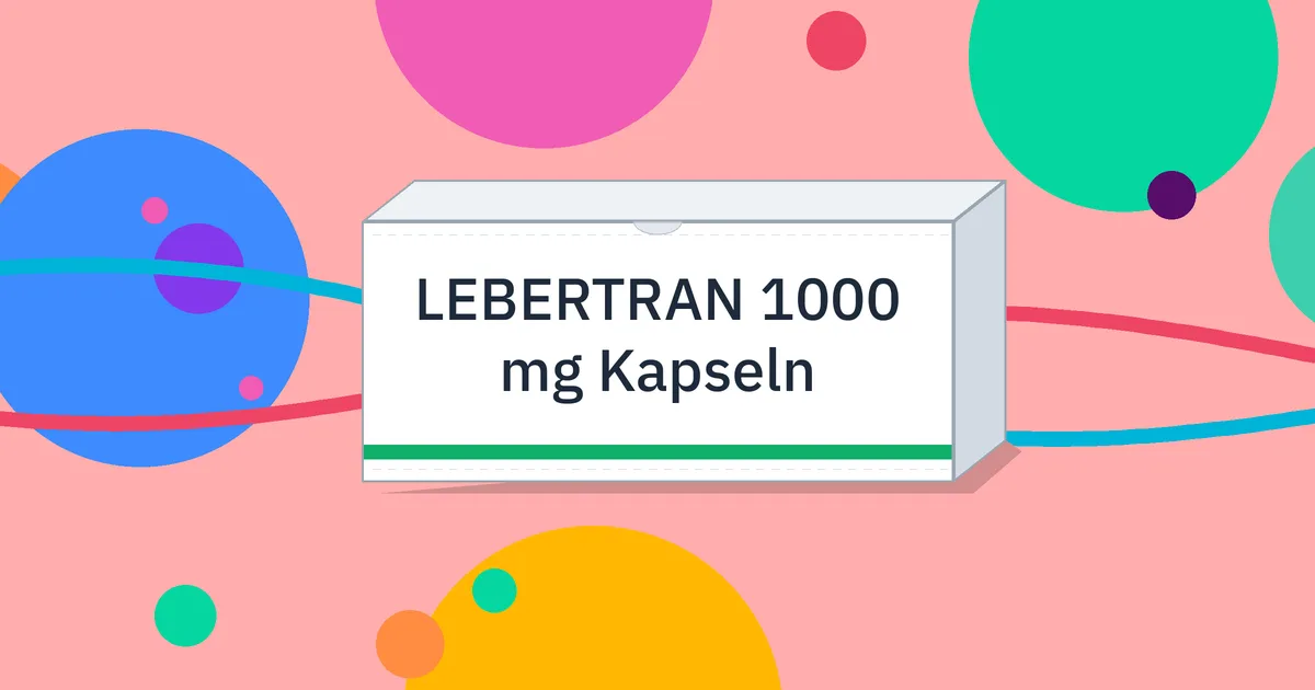 Symbolbild: Packung mit der Aufschrift LEBERTRAN 1000 mg Kapseln (PZN 15566807) – Verfügbarkeit und Bezug in Apotheken in Frankfurt am Main