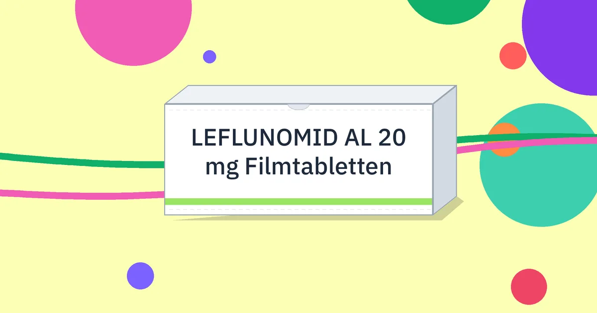 Symbolbild: Packung mit der Aufschrift LEFLUNOMID AL 20 mg Filmtabletten (PZN 06466679) – Verfügbarkeit und Bezug in Apotheken in Frankfurt am Main