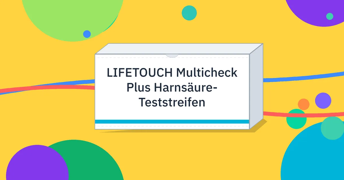 Symbolbild: Packung mit der Aufschrift LIFETOUCH Multicheck Plus Harnsäure-Teststreifen (PZN 20644515) – Verfügbarkeit und Bezug in Apotheken in Frankfurt am Main