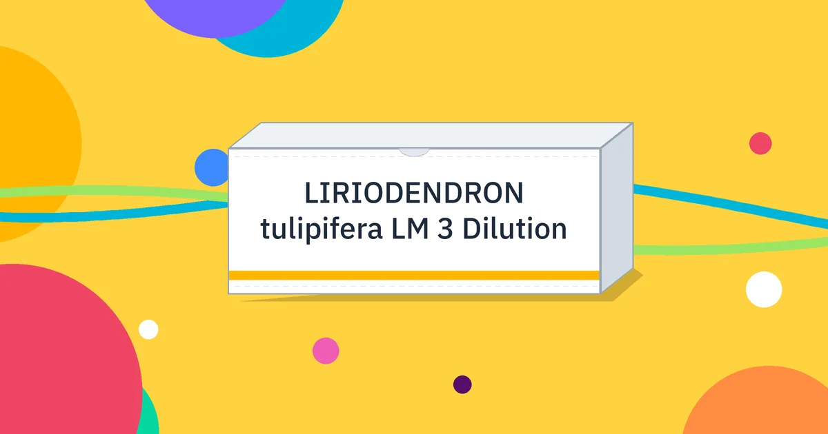 Symbolbild: Packung mit der Aufschrift LIRIODENDRON tulipifera LM 3 Dilution (PZN 13530923) – Verfügbarkeit und Bezug in Apotheken in Frankfurt am Main