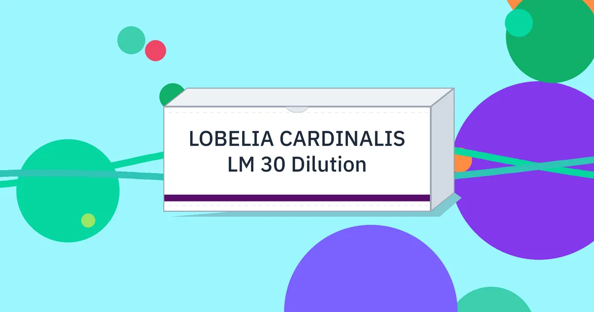 Symbolbild: Packung mit der Aufschrift LOBELIA CARDINALIS LM 30 Dilution (PZN 13533117) – Verfügbarkeit und Bezug in Apotheken in Frankfurt am Main