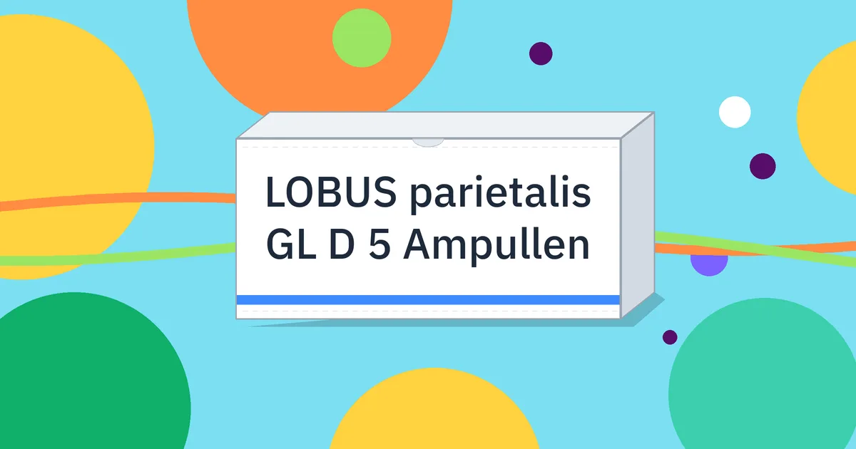 Symbolbild: Packung mit der Aufschrift LOBUS parietalis GL D 5 Ampullen (PZN 04619535) – Verfügbarkeit und Bezug in Apotheken in Frankfurt am Main