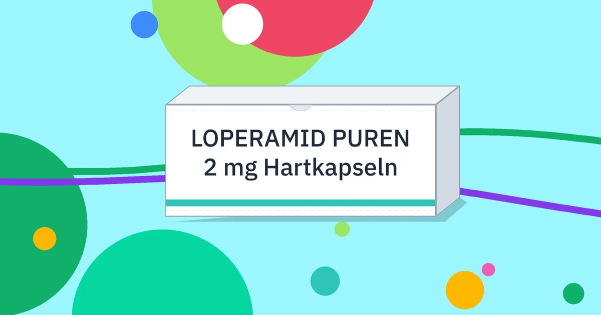 Symbolbild: Packung mit der Aufschrift LOPERAMID PUREN 2 mg Hartkapseln (PZN 15237133) – Verfügbarkeit und Bezug in Apotheken in Frankfurt am Main