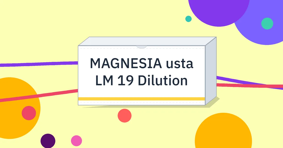 Symbolbild: Packung mit der Aufschrift MAGNESIA usta LM 19 Dilution (PZN 13539025) – Verfügbarkeit und Bezug in Apotheken in Frankfurt am Main