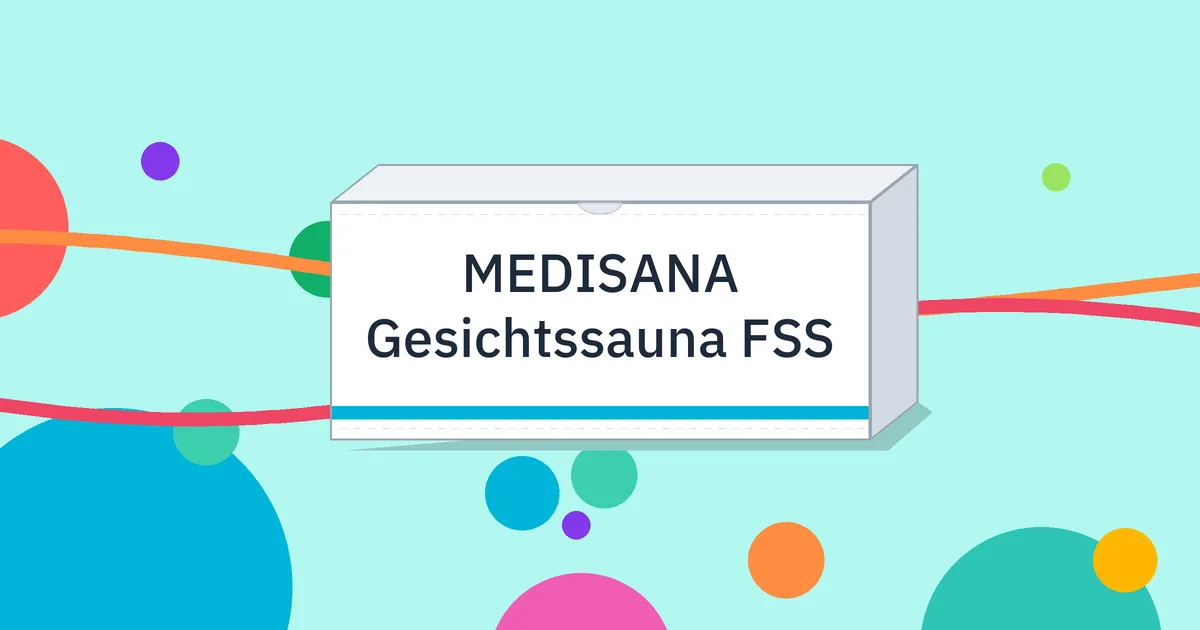 Symbolbild: Packung mit der Aufschrift MEDISANA Gesichtssauna FSS (PZN 12364523) – Verfügbarkeit und Bezug in Apotheken in Frankfurt am Main