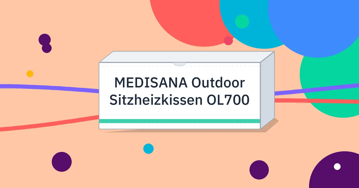 Symbolbild: Packung mit der Aufschrift MEDISANA Outdoor Sitzheizkissen OL700 (PZN 18441302) – Verfügbarkeit und Bezug in Apotheken in Frankfurt am Main