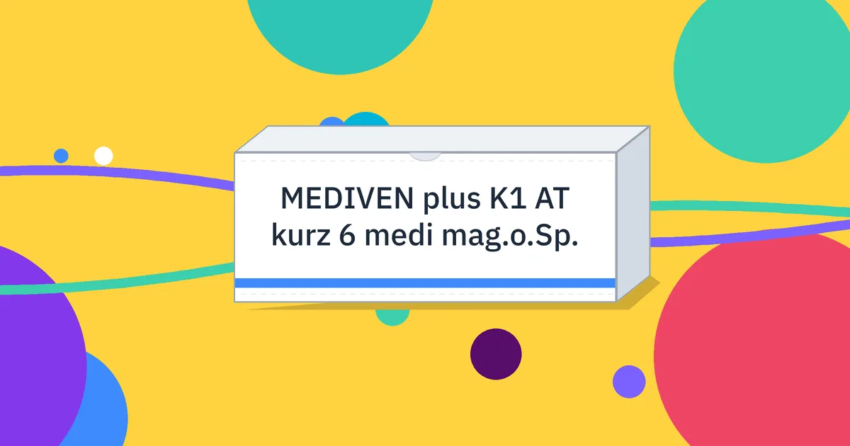 Symbolbild: Packung mit der Aufschrift MEDIVEN plus K1 AT kurz 6 medi mag.o.Sp. (PZN 15026815) – Verfügbarkeit und Bezug in Apotheken in Frankfurt am Main
