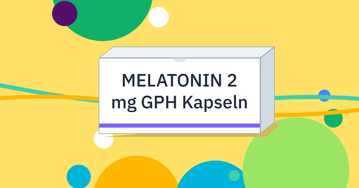 Symbolbild: Packung mit der Aufschrift MELATONIN 2 mg GPH Kapseln (PZN 08450056) – Verfügbarkeit und Bezug in Apotheken in Frankfurt am Main