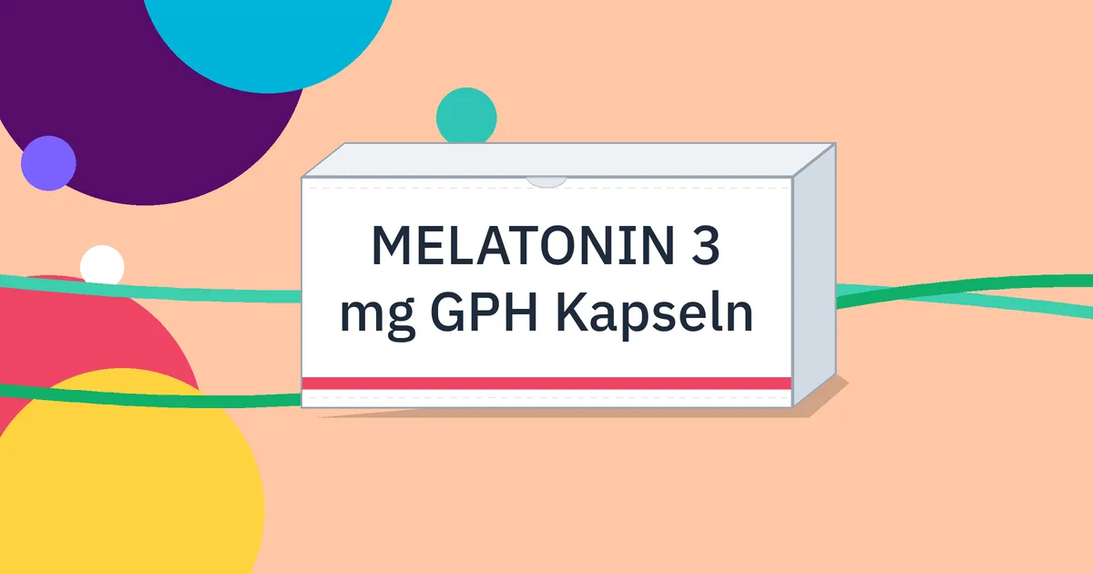 Symbolbild: Packung mit der Aufschrift MELATONIN 3 mg GPH Kapseln (PZN 11239158) – Verfügbarkeit und Bezug in Apotheken in Frankfurt am Main