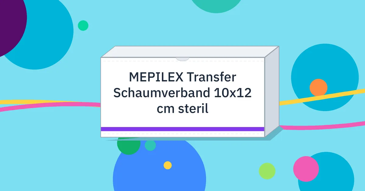 Symbolbild: Packung mit der Aufschrift MEPILEX Transfer Schaumverband 10x12 cm steril (PZN 17270844) – Verfügbarkeit und Bezug in Apotheken in Frankfurt am Main