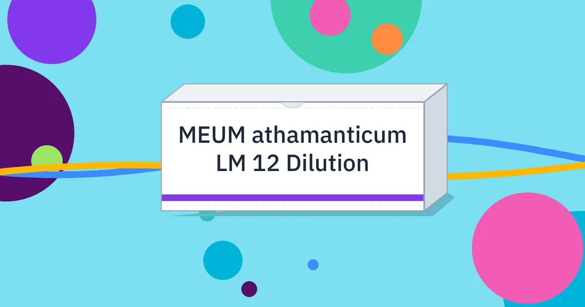 Symbolbild: Packung mit der Aufschrift MEUM athamanticum LM 12 Dilution (PZN 13607471) – Verfügbarkeit und Bezug in Apotheken in Frankfurt am Main