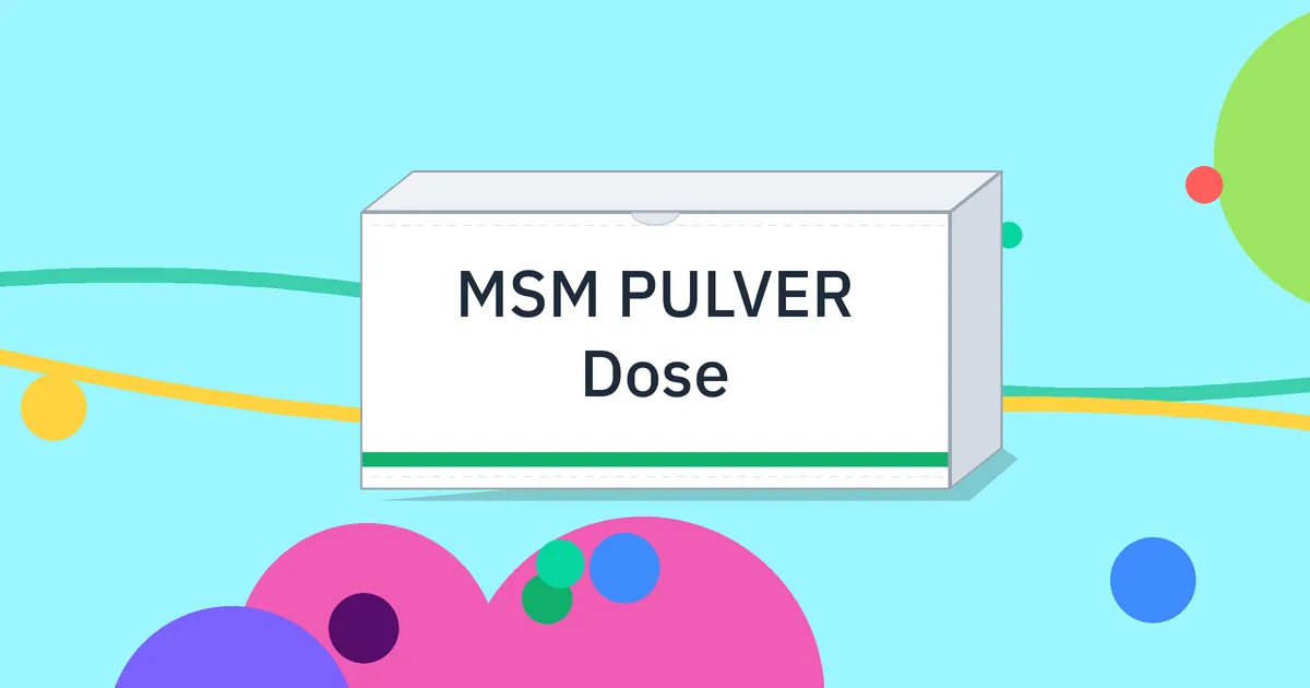 Symbolbild: Packung mit der Aufschrift MSM PULVER Dose (PZN 15737775) – Verfügbarkeit und Bezug in Apotheken in Frankfurt am Main