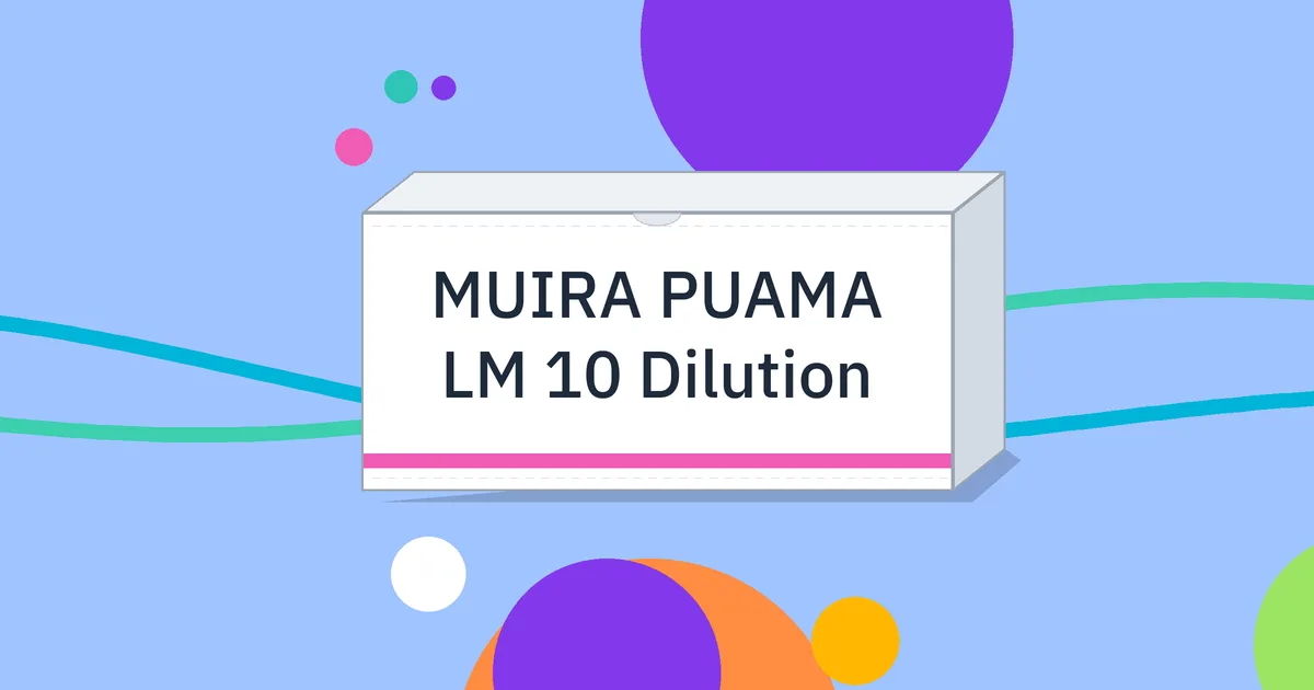 Symbolbild: Packung mit der Aufschrift MUIRA PUAMA LM 10 Dilution (PZN 13611165) – Verfügbarkeit und Bezug in Apotheken in Frankfurt am Main