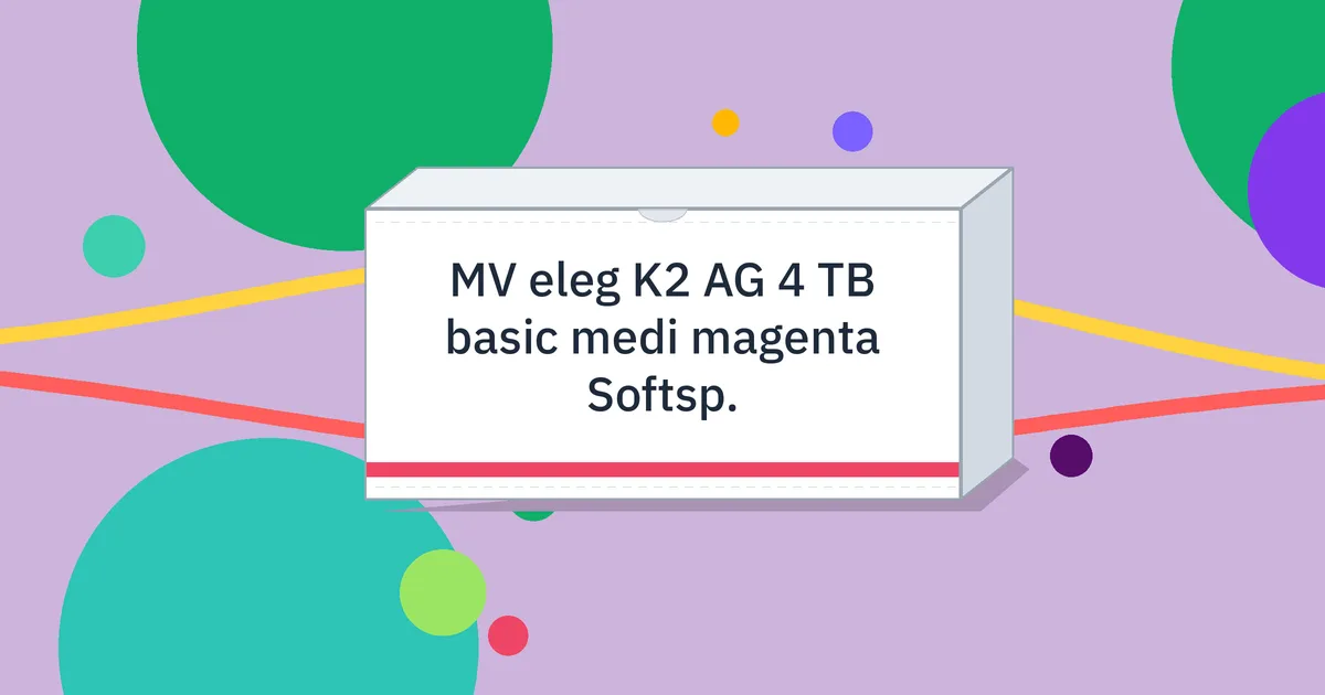 Symbolbild: Packung mit der Aufschrift MV eleg K2 AG 4 TB basic medi magenta Softsp. (PZN 14643598) – Verfügbarkeit und Bezug in Apotheken in Frankfurt am Main
