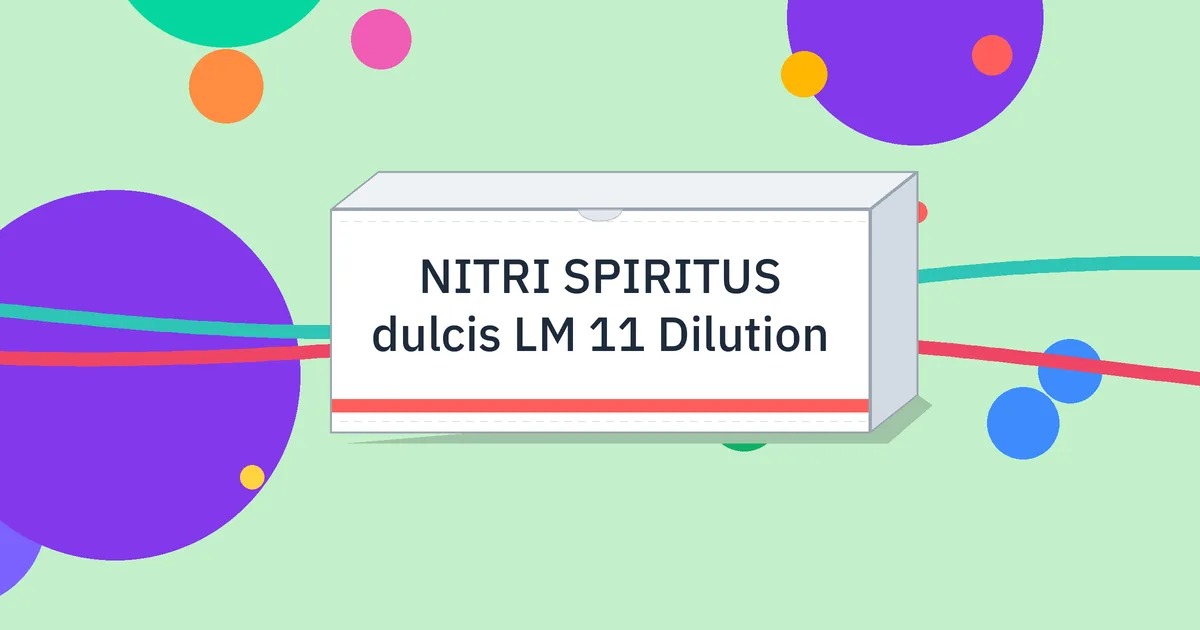 Symbolbild: Packung mit der Aufschrift NITRI SPIRITUS dulcis LM 11 Dilution (PZN 13619586) – Verfügbarkeit und Bezug in Apotheken in Frankfurt am Main
