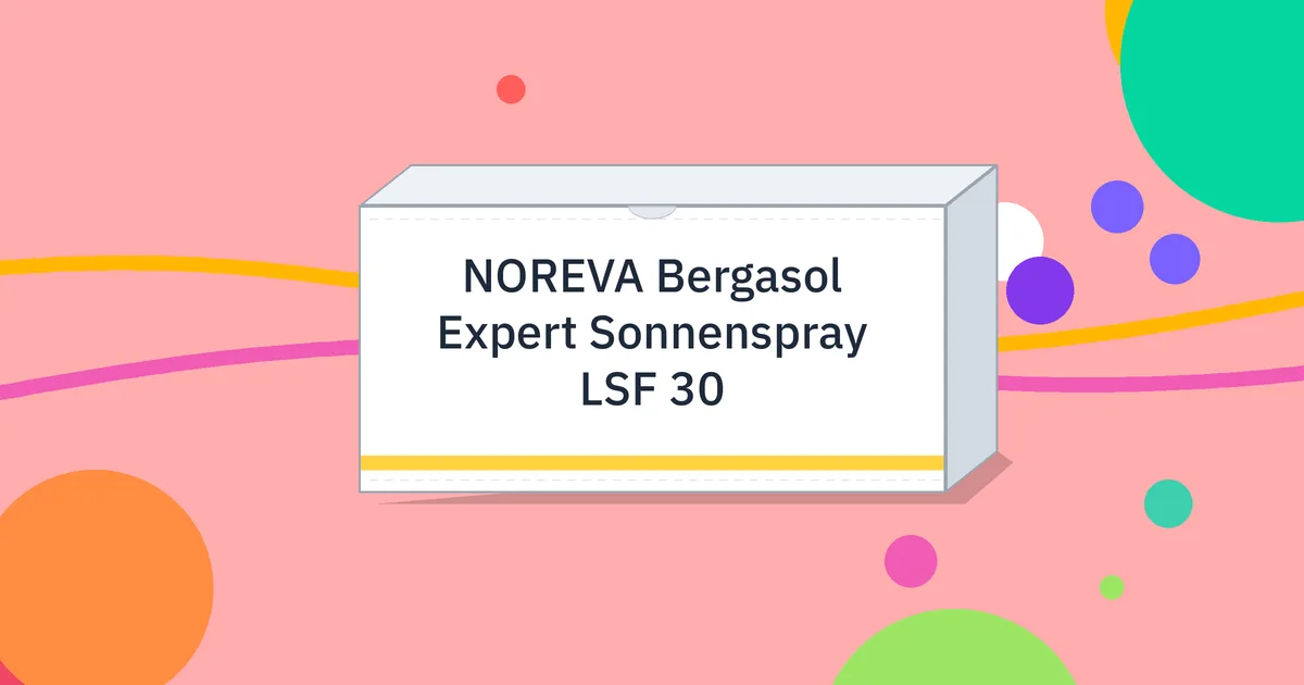 Symbolbild: Packung mit der Aufschrift NOREVA Bergasol Expert Sonnenspray LSF 30 (PZN 18393709) – Verfügbarkeit und Bezug in Apotheken in Frankfurt am Main